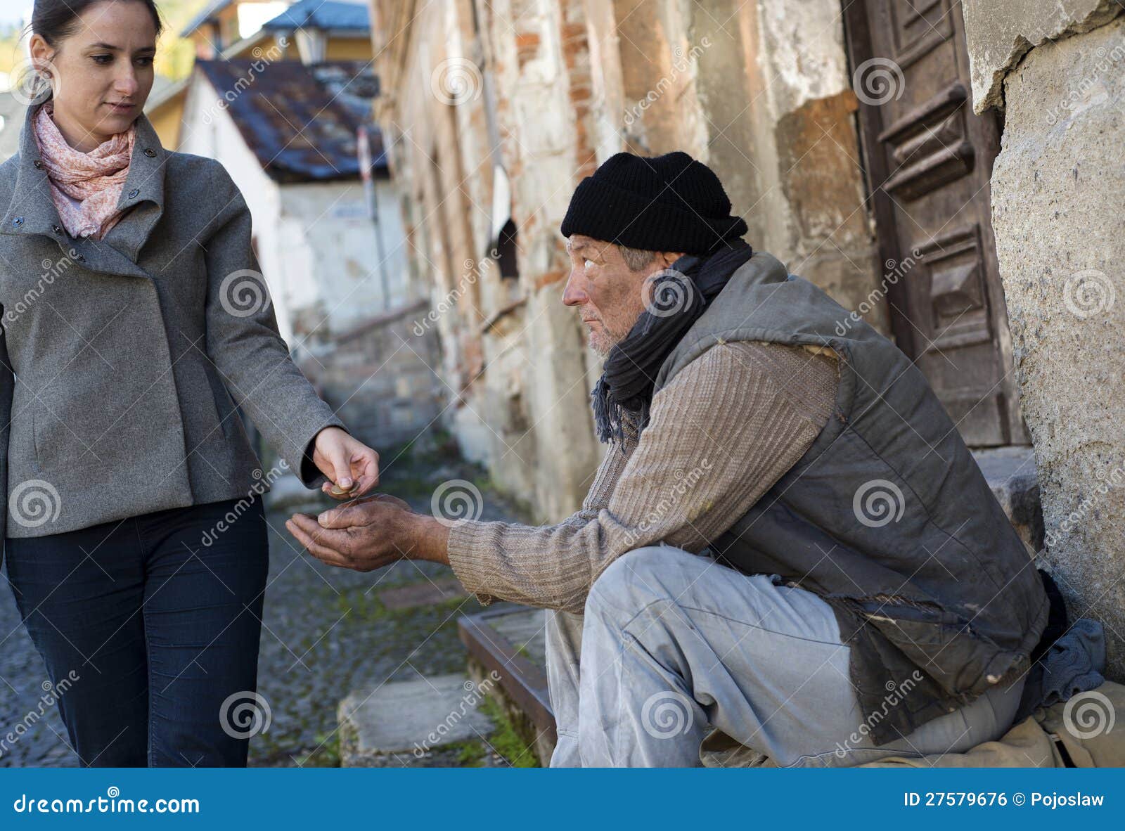 Homme sans foyer photo stock. Image du yeux, mendiant - 27579676