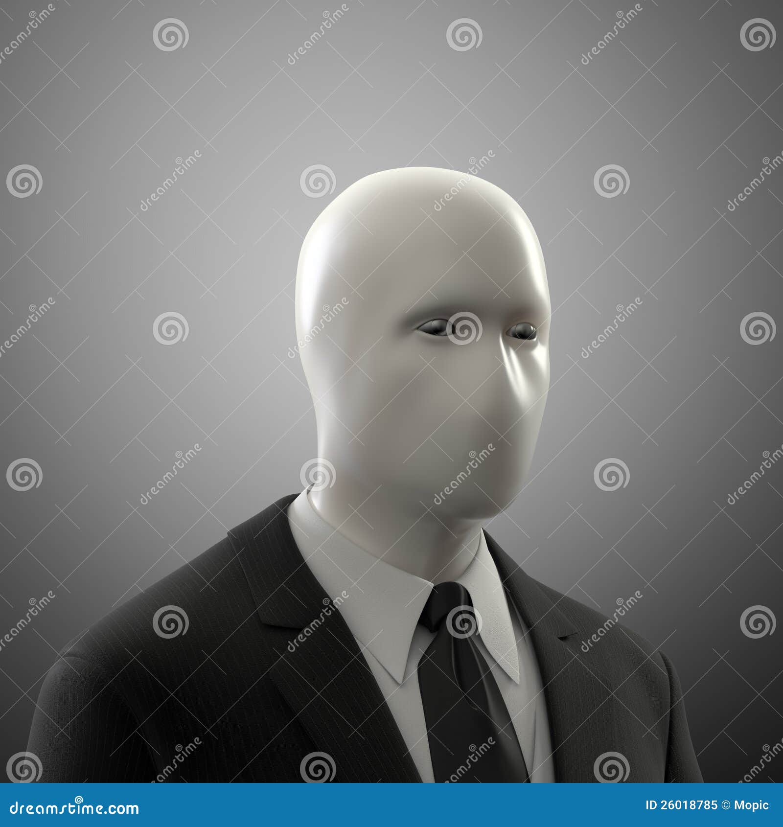 Homme sans visage illustration stock. Illustration du visage - 26018785