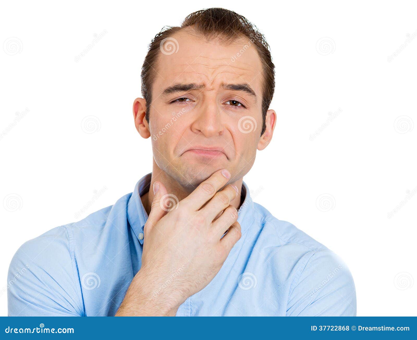 Homme sceptique photo stock. Image du cynique, pessimisme - 37722868