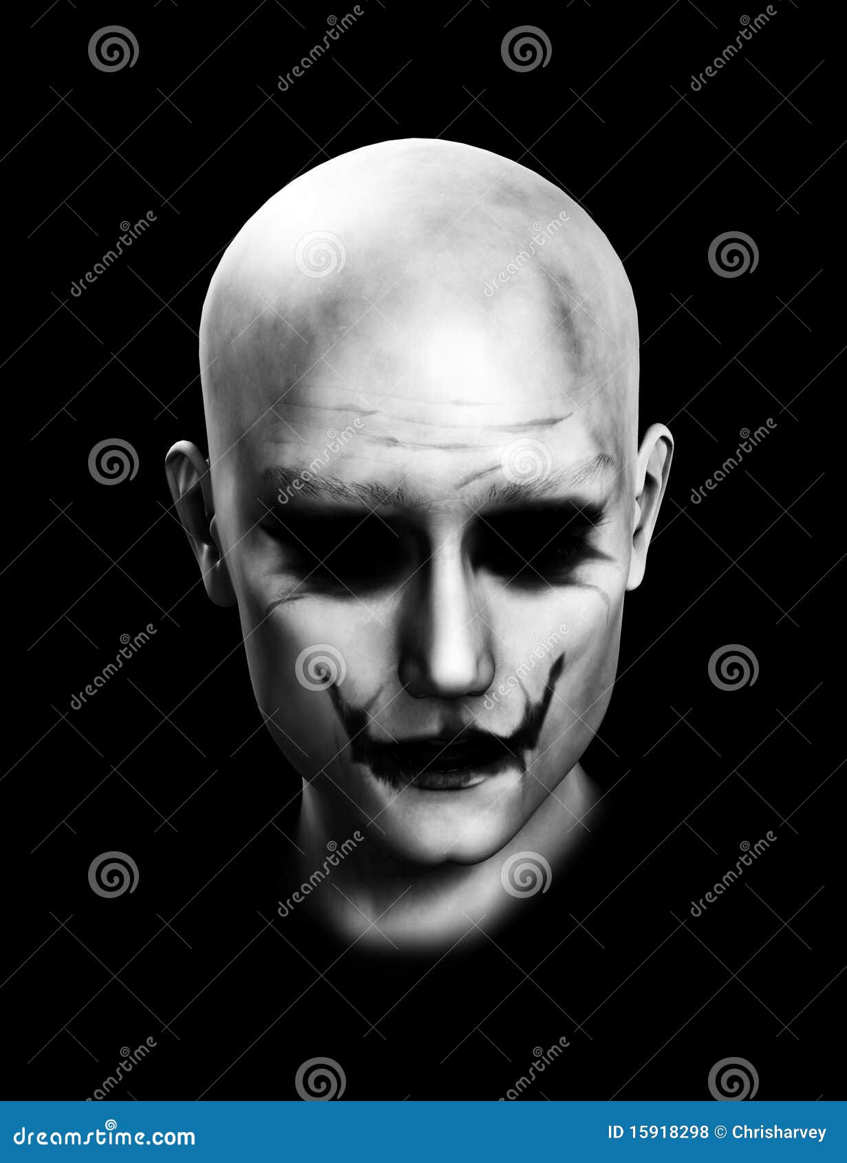 Homme sinistre mauvais photo stock. Image du peau, bizarre - 15918298