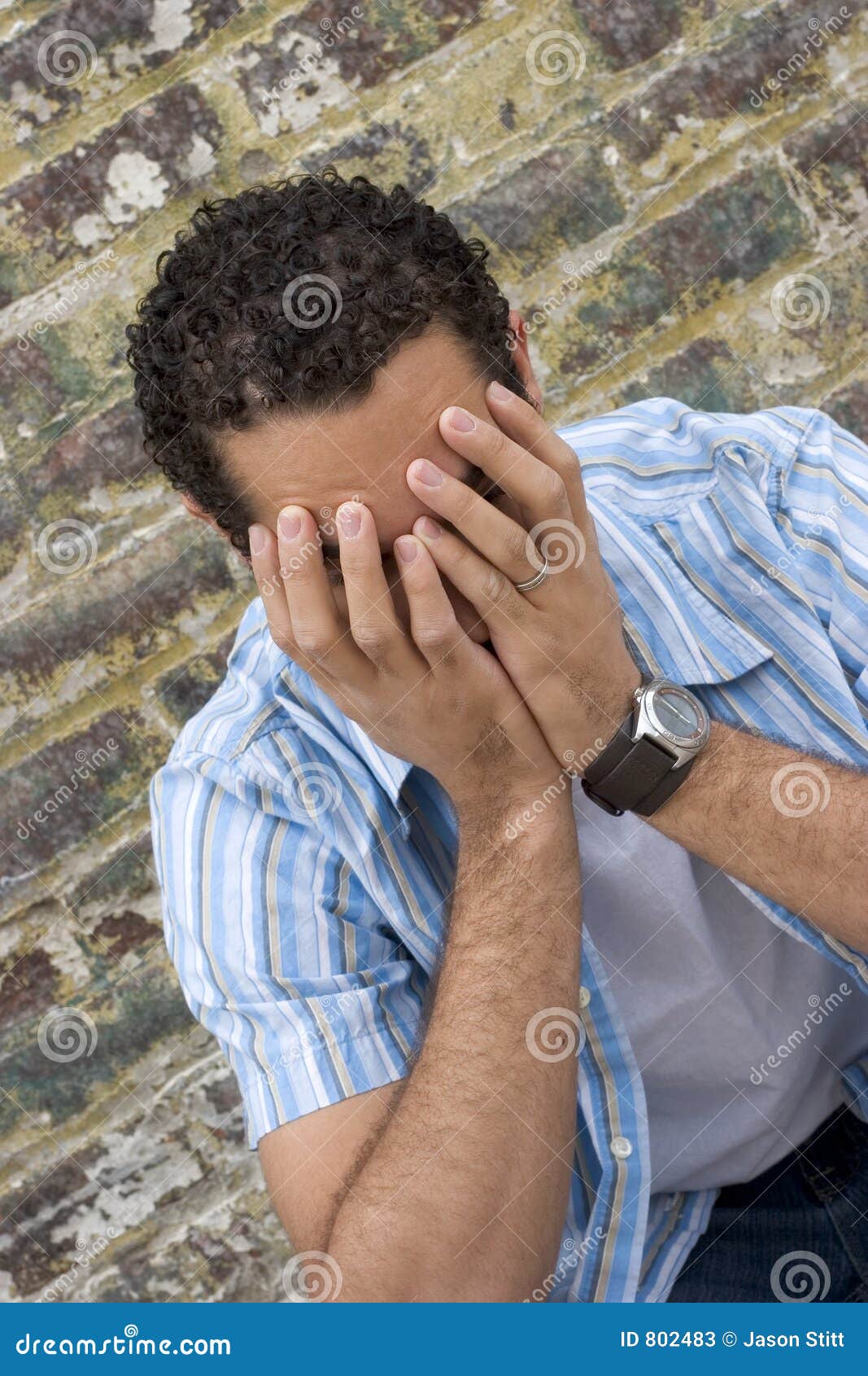 Homme triste image stock. Image du seul, homme, dépression - 802483