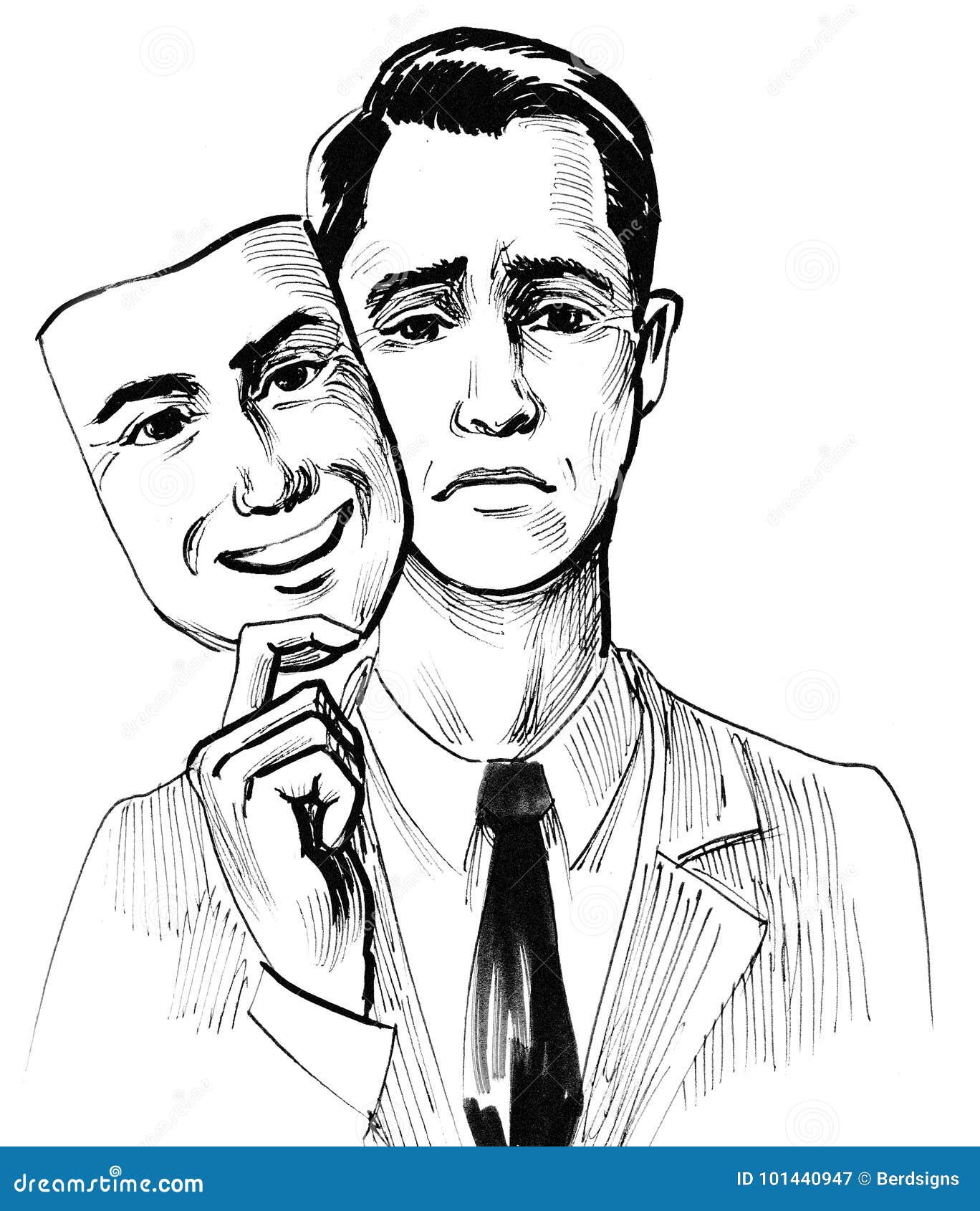 Homme Triste Avec Un Homme Heureux Illustration Stock - Illustration du ... Homme Triste Avec Un Homme Heureux Illustration Stock - Illustration du ...