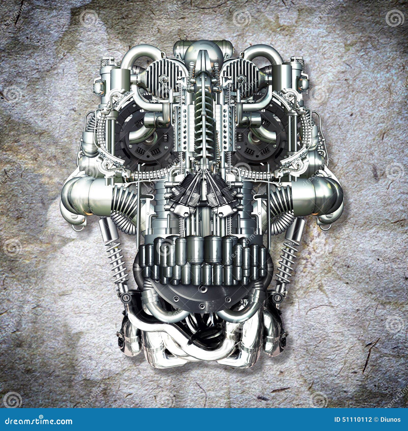 Mechanicus stock illustration. Illustration of portrait - 51110112