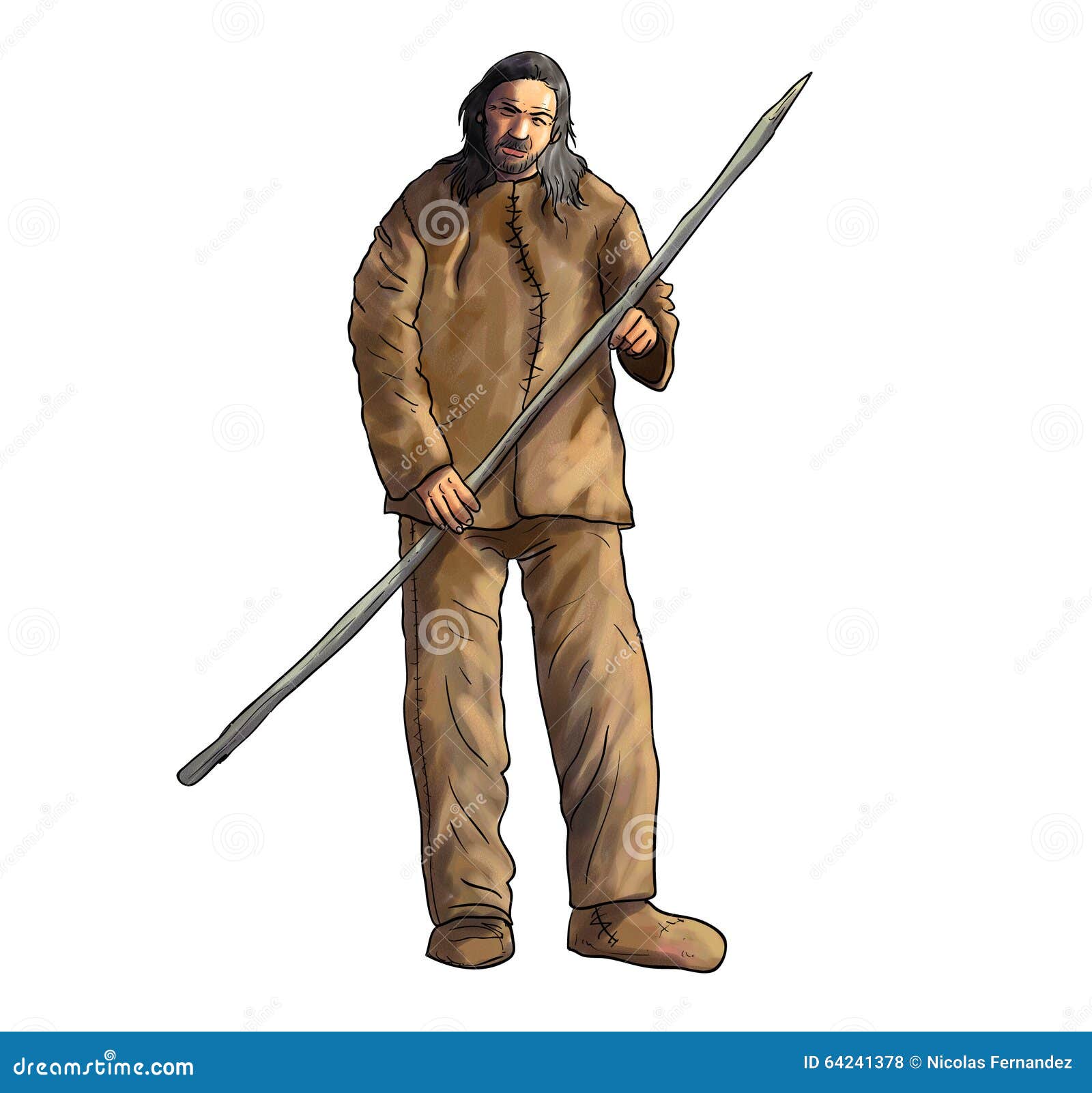 Sapiens, cromagnon stock illustration. Illustration of neanderthal ...