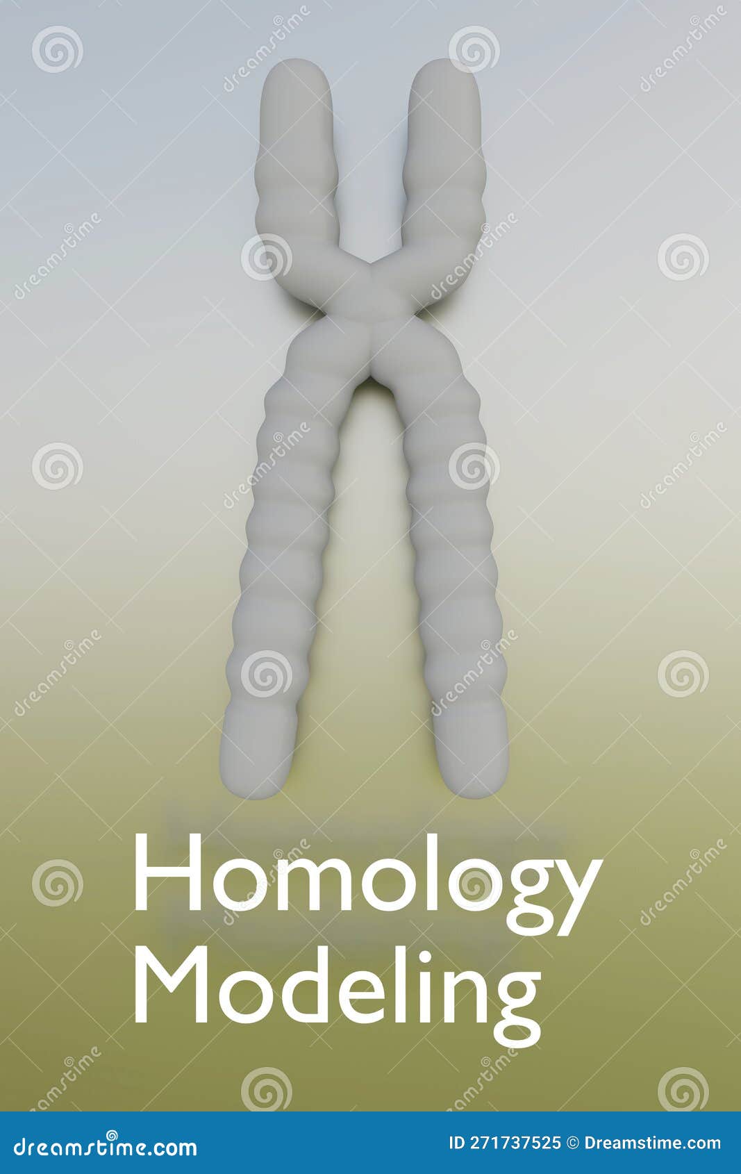 Homology Modeling concept stock illustration. Illustration of double ...
