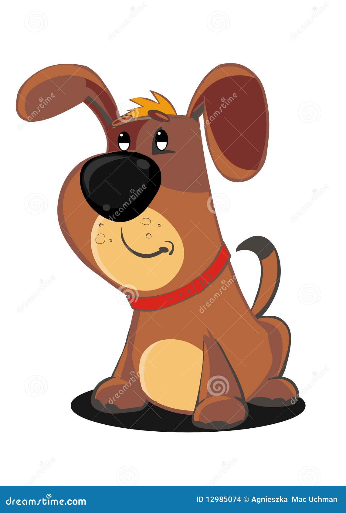Hond stock illustratie. Illustration of dier, beeldverhaal - 12985074