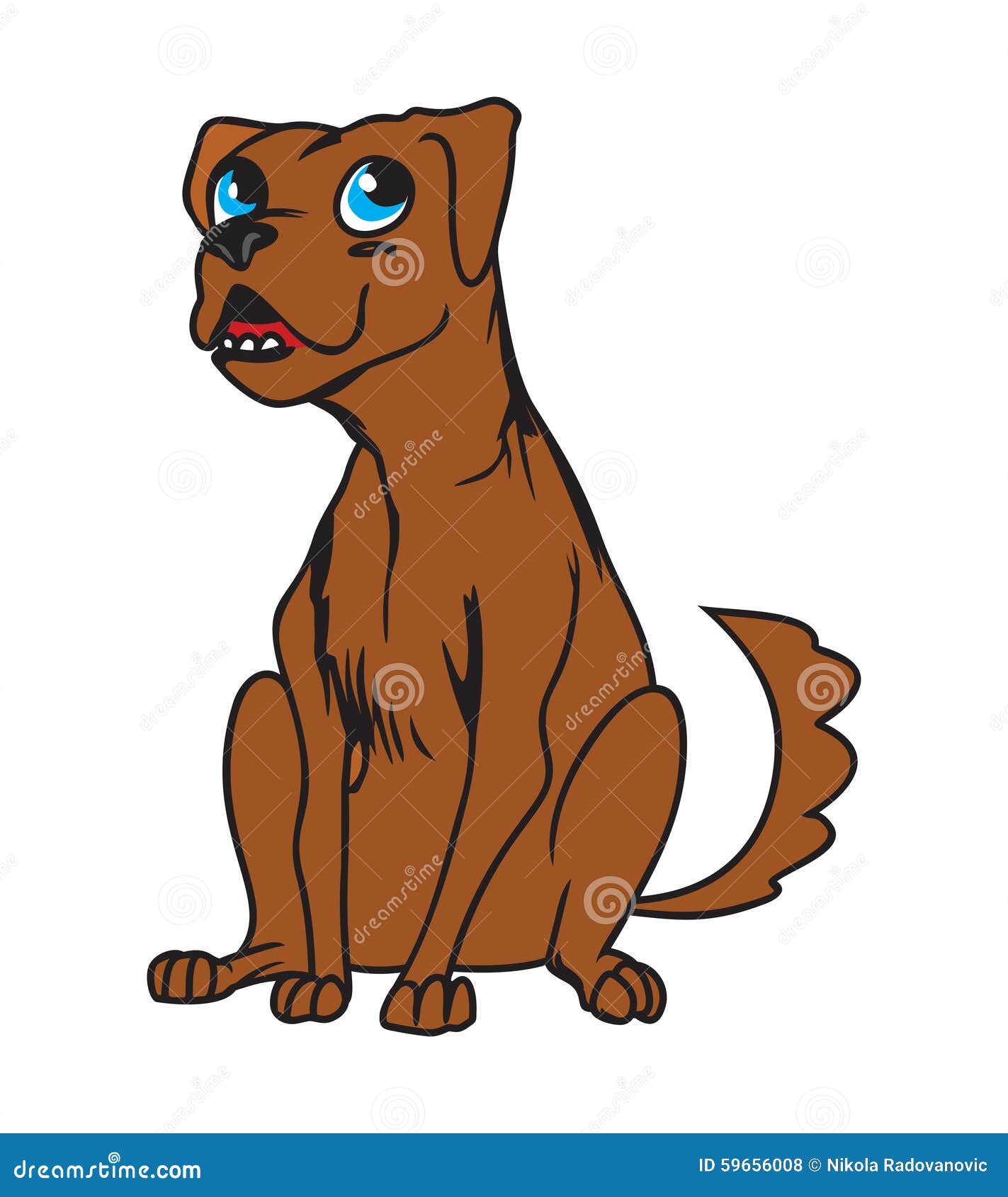 Hond stock illustratie. Illustration of beeldverhaal - 59656008