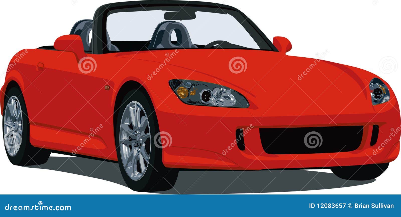 Honda S2000 Roadster stock vector. Illustration of s2000 - 12083657