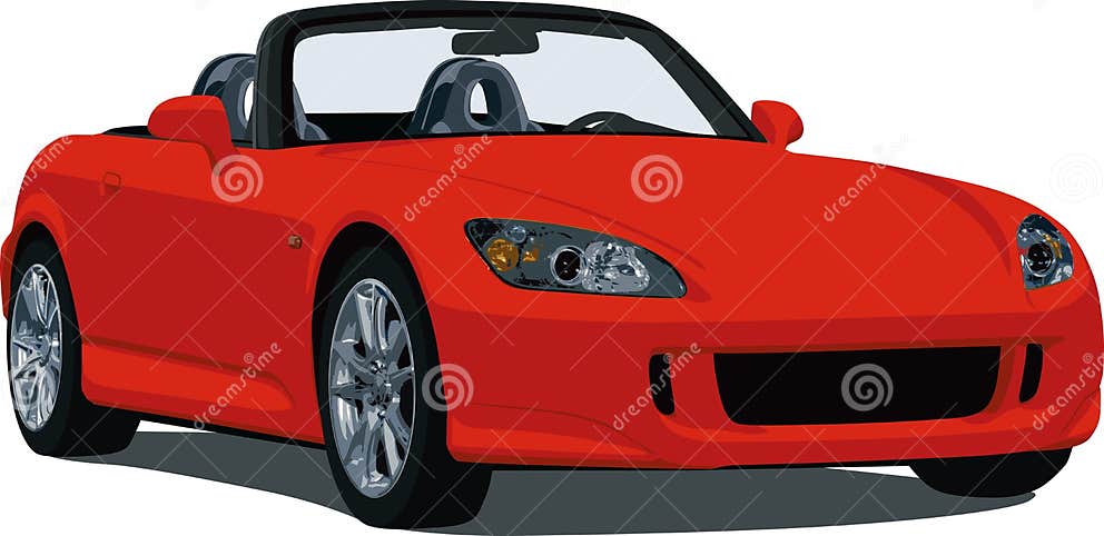 Honda S2000 Roadster stock vector. Illustration of s2000 - 12083657