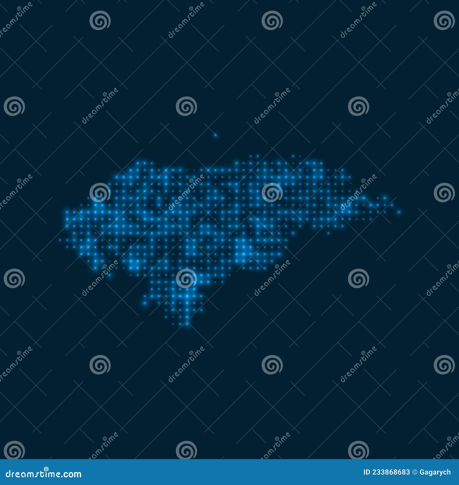 Honduras Dotted Map. Cartoon Vector | CartoonDealer.com #261788847