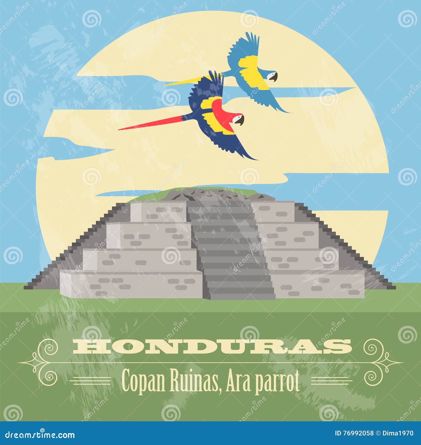 Ruins Copan Stock Illustrations – 2 Ruins Copan Stock Illustrations ...