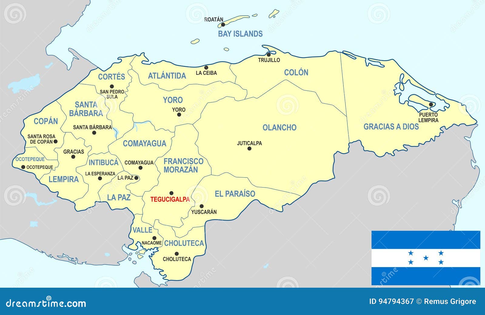 Honduras mapa ilustracja wektor. Ilustracja złożonej z flaga - 94794367 Honduras mapa ilustracja wektor. Ilustracja złożonej z flaga - 94794367