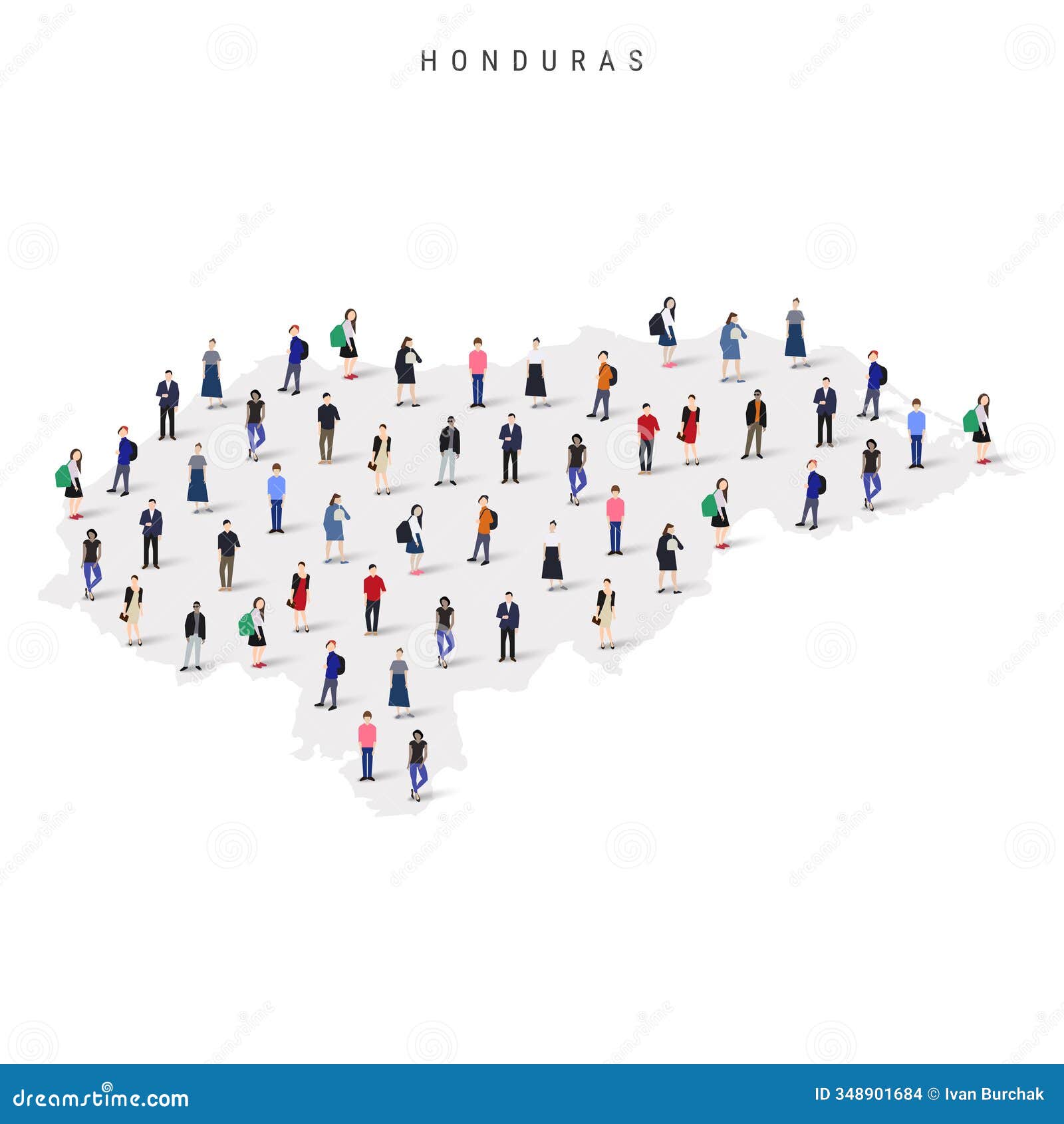 Honduran Map Stock Photo | CartoonDealer.com #102529044