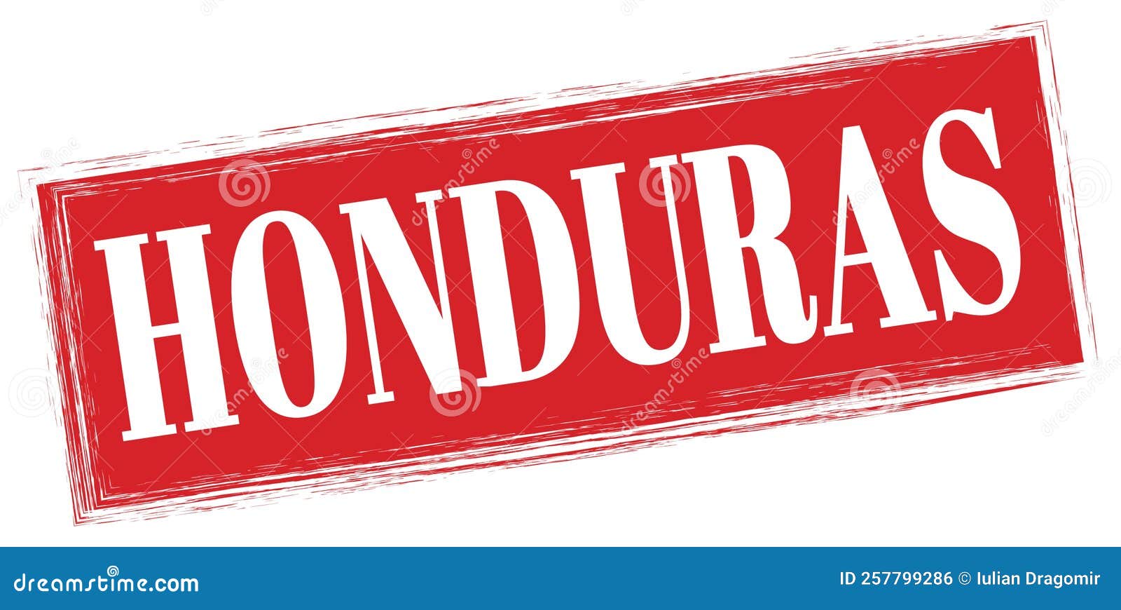 HONDURAS Text Written on Red Stamp Sign Stock Illustration ...