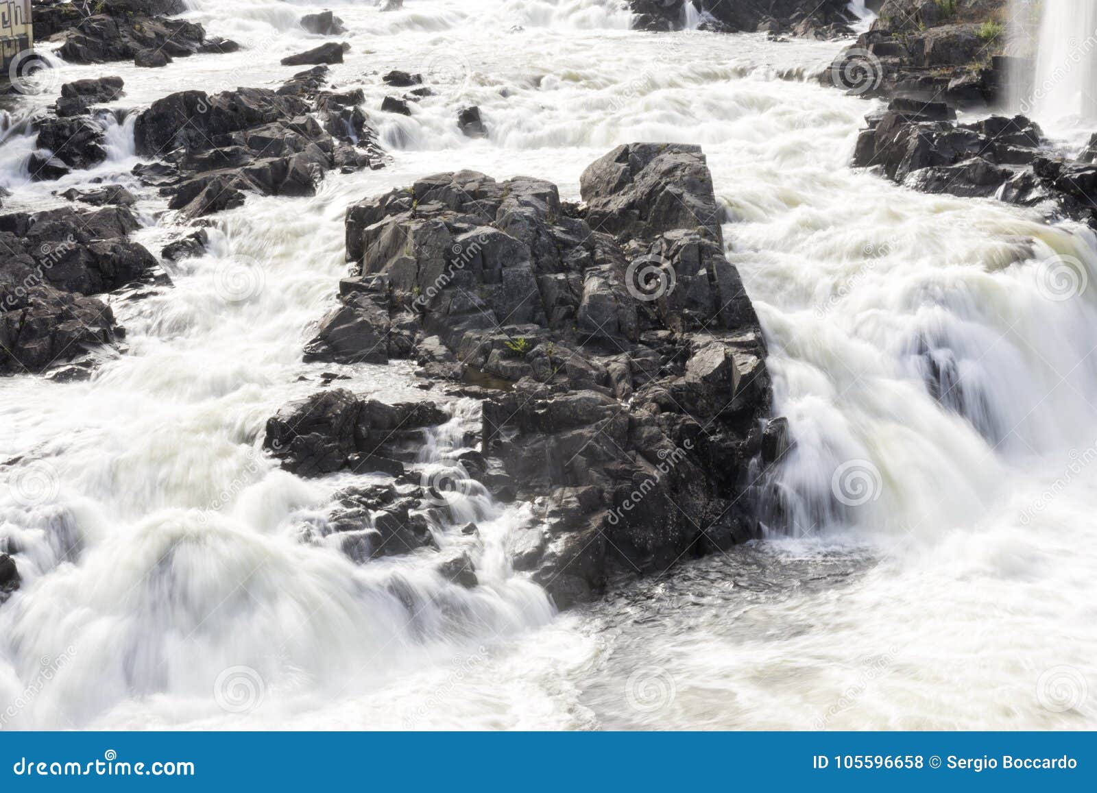 Honefoss Waterfall in Norway Stock Photo - Image of norway, rock: 105596658