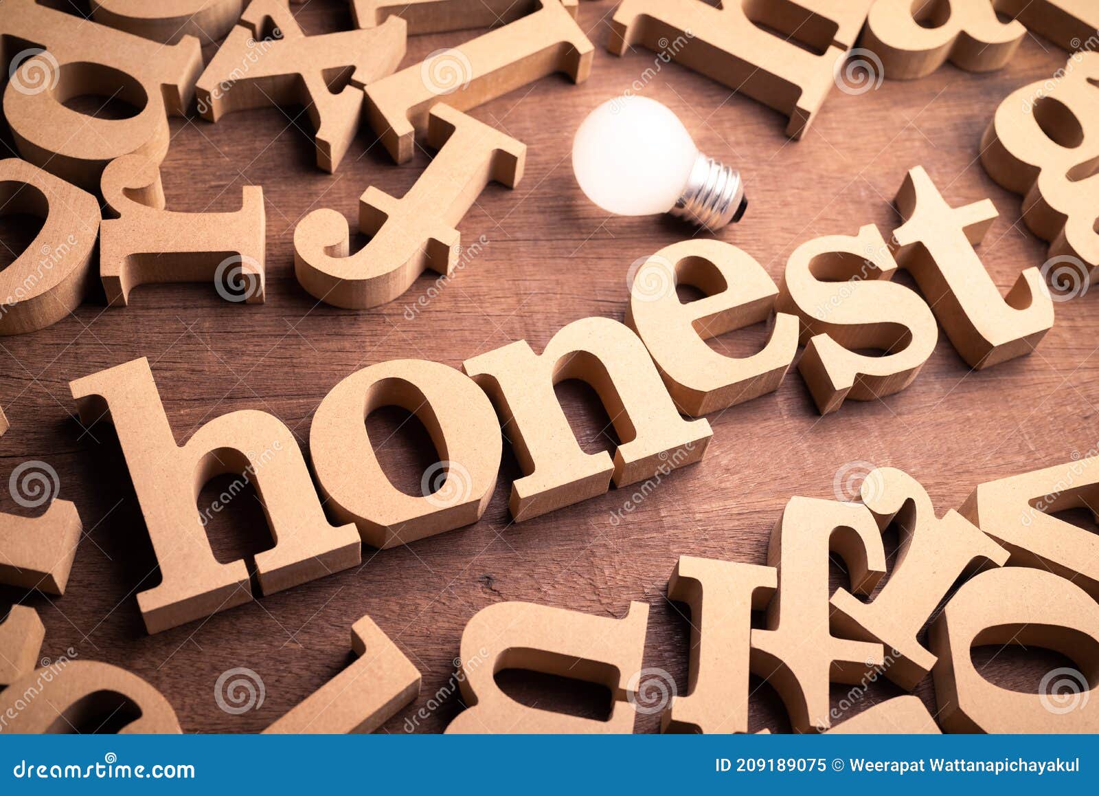 Honest Wood Word stock image. Image of information, honesty - 209189075
