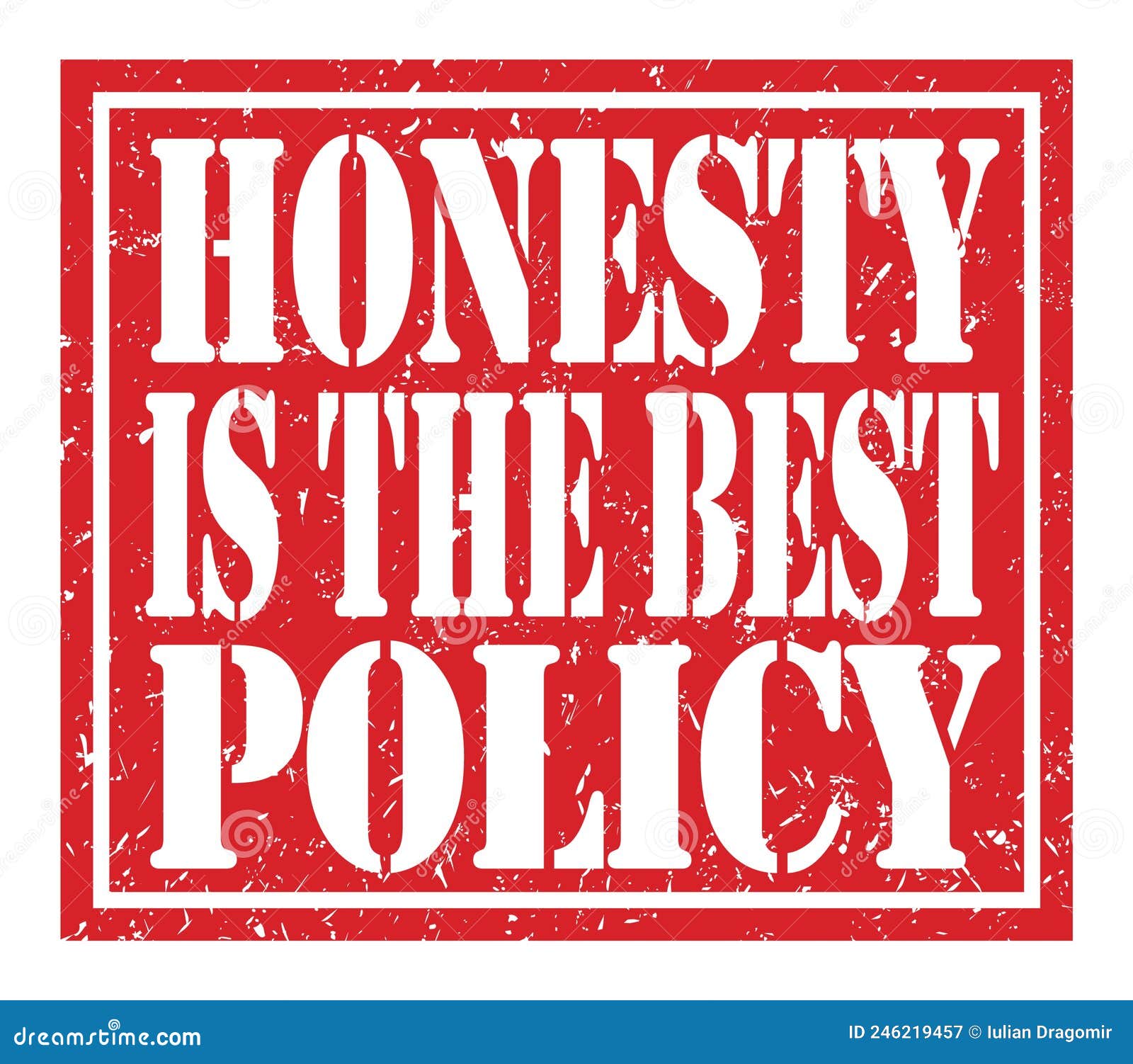 Honesty Is The Best Policy Store Business Company Sign Stock ...