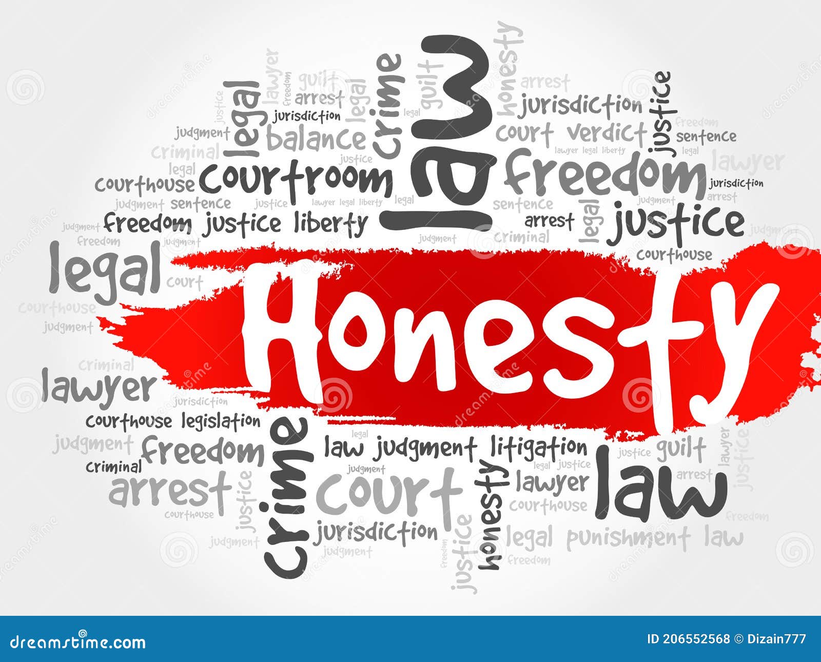 Honesty Word Lettering Vector Illustration 71089414