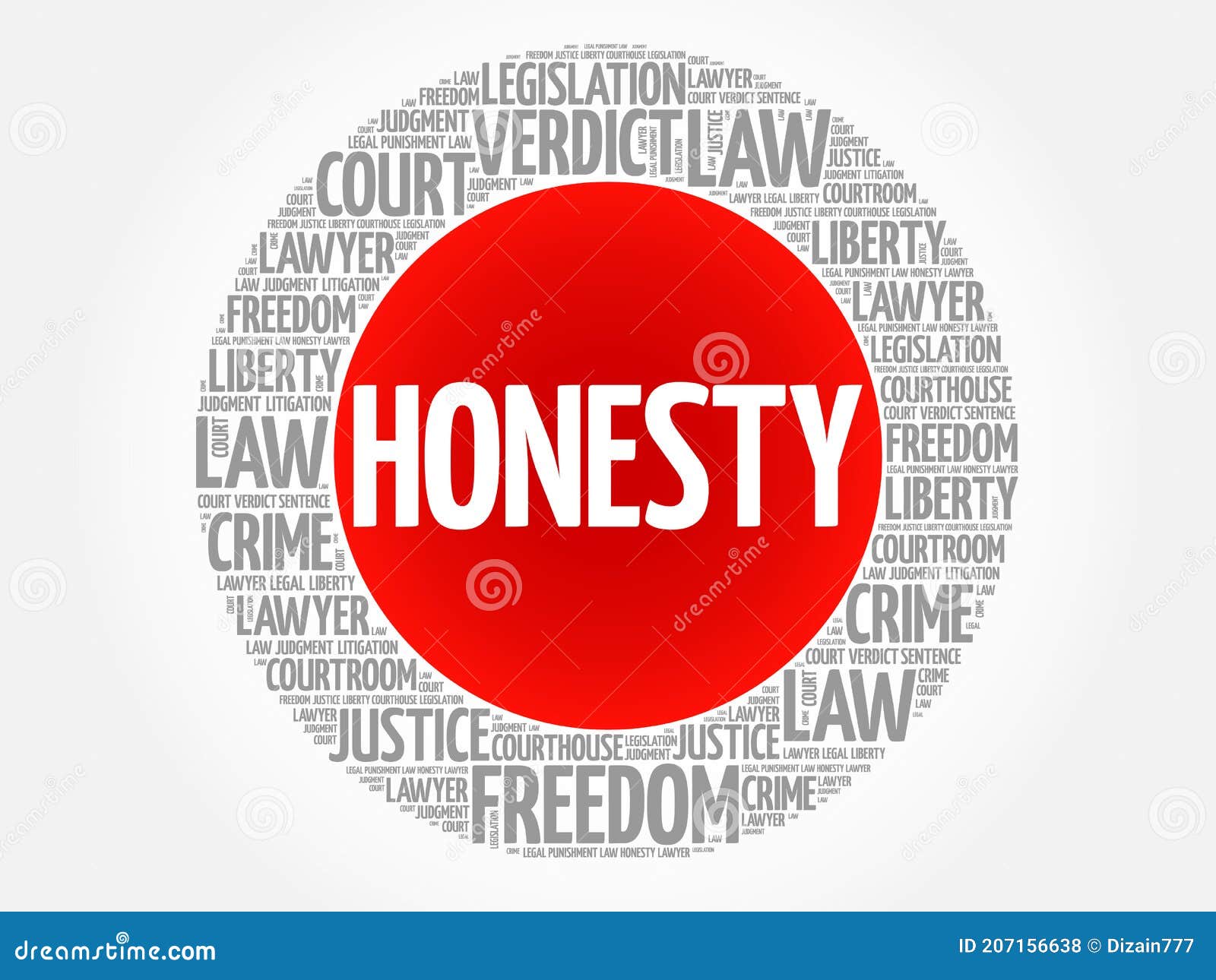 Honesty word cloud stock illustration. Illustration of guide - 207156638