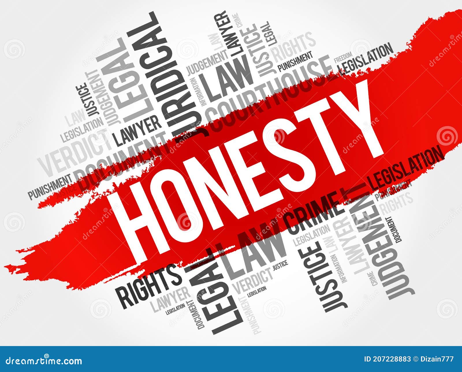 Honesty word cloud stock illustration. Illustration of business - 207228883