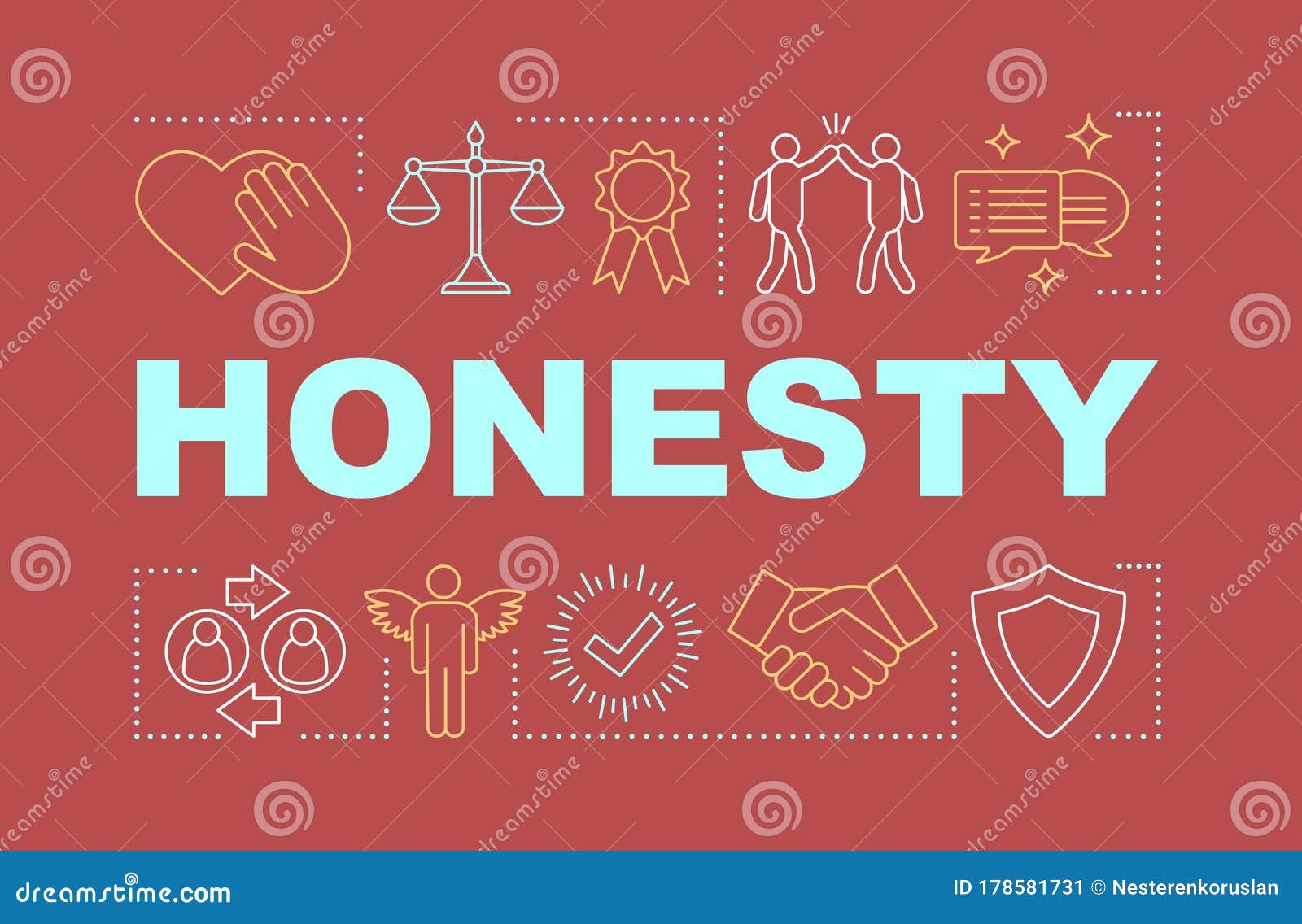 Honesty Word Concepts Banner Stock Vector - Illustration of line ... Honesty Word Concepts Banner Stock Vector - Illustration of line ...