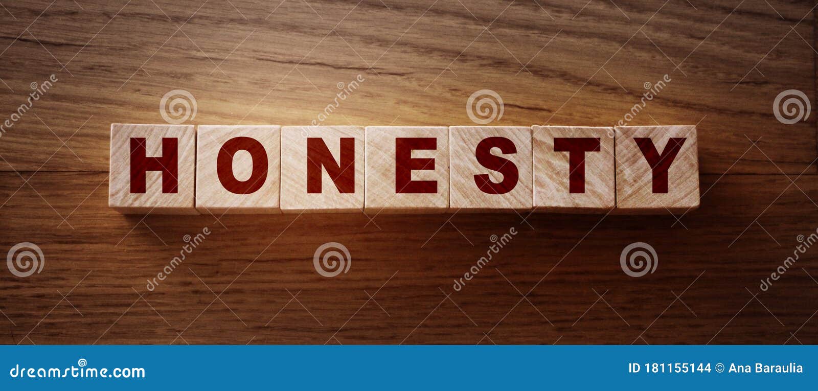 HONESTY Word Made with Wooden Building Blocks Stock Photo - Image of ...