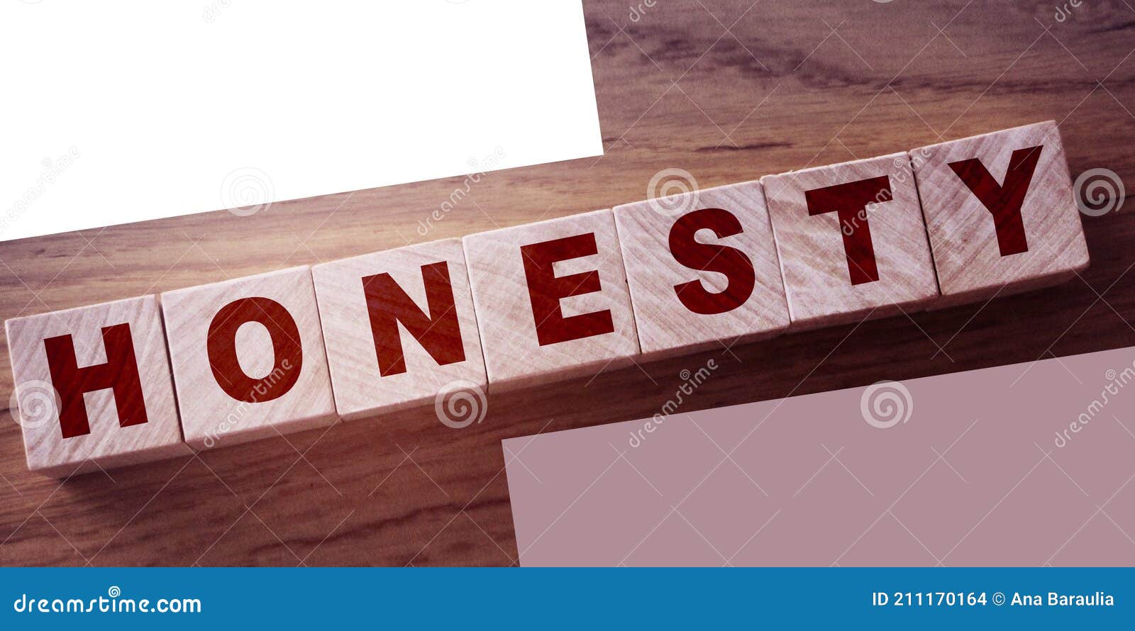 HONESTY Word Made with Wooden Building Blocks Stock Photo - Image of ...