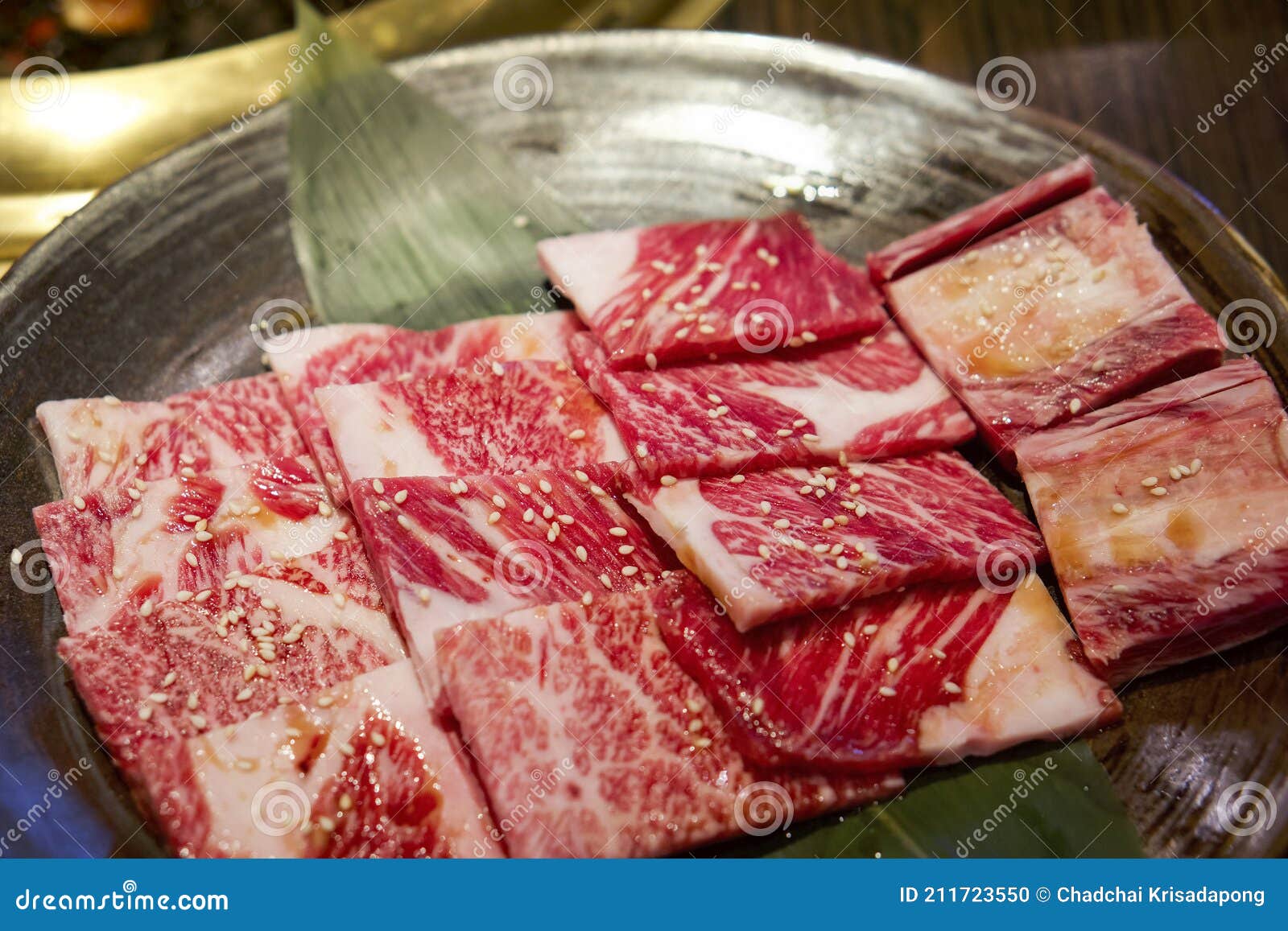 Honetsuki Karubi, Rib-on-bone it is the Least Fat Red Meat Stock Photo ...