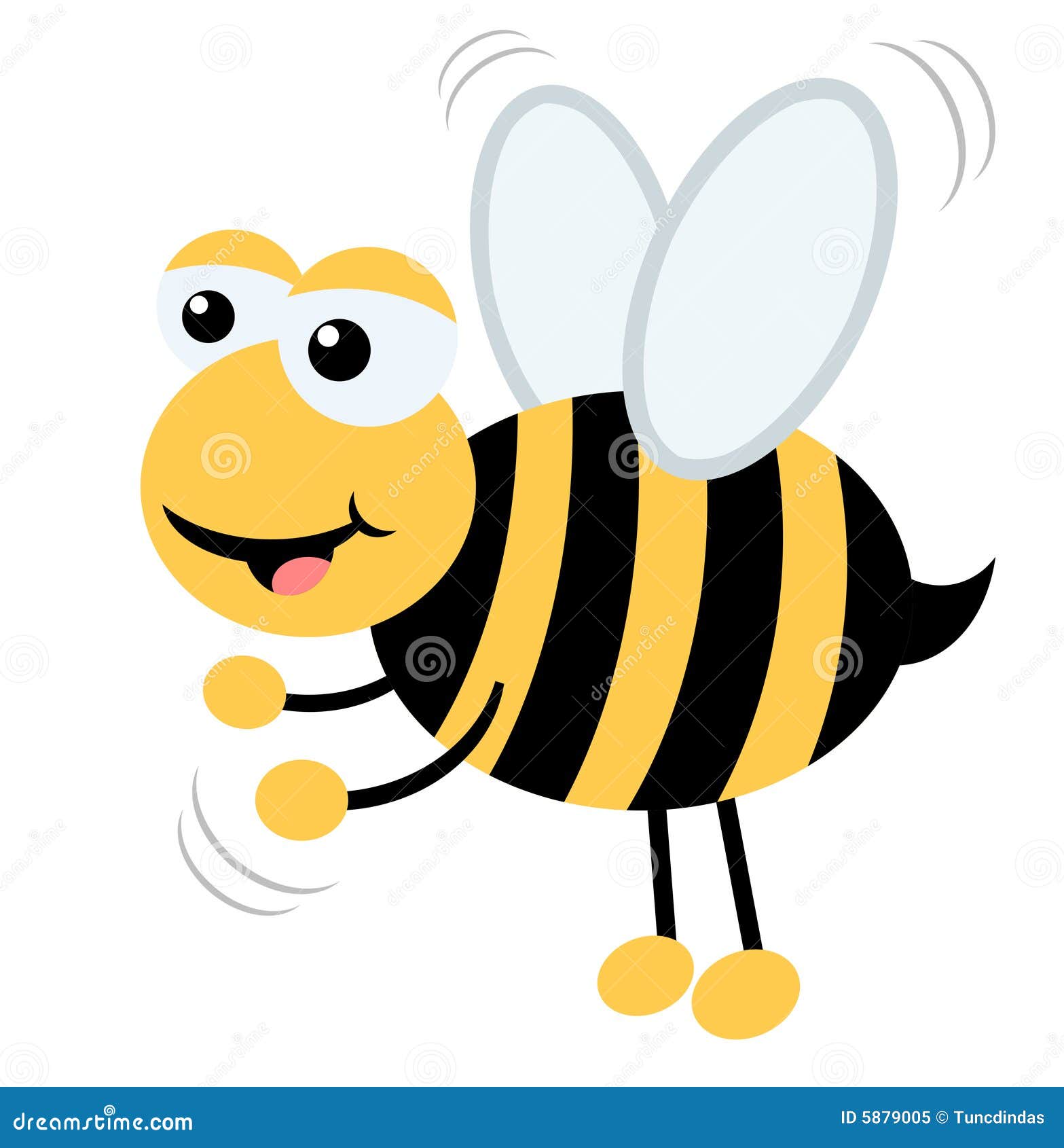 Honey Bee 01 Cartoon Vector | CartoonDealer.com #5879005