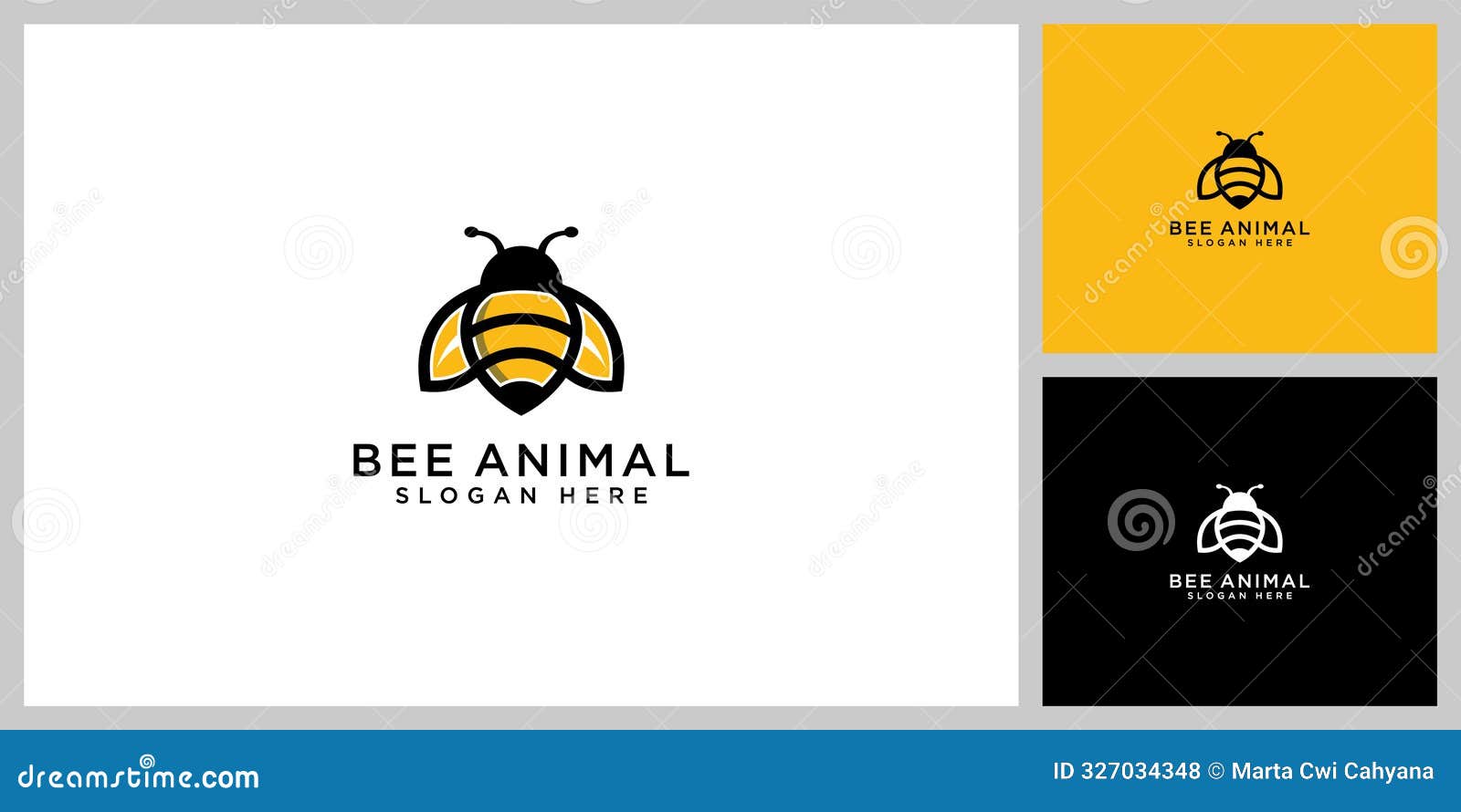 Honey Bee Animals Logo Vector Stock Illustration - Illustration of ...