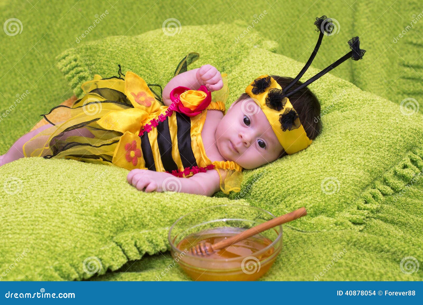 Honey Bee Baby stockfoto. Bild von kostüm, halloween - 40878054