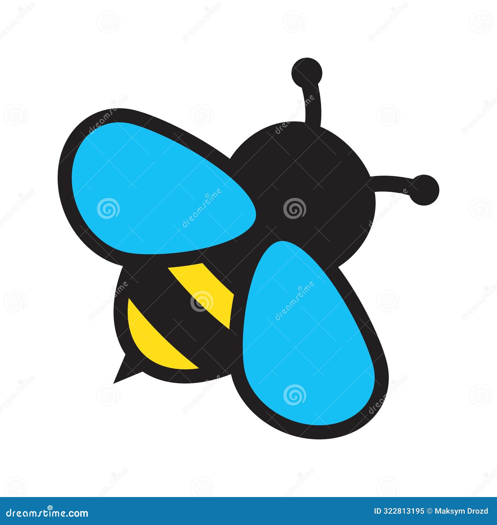 Honey Bee Flat Icon. Insect Character. Cartoon Flying Bee Stock Vector ... Honey Bee Flat Icon. Insect Character. Cartoon Flying Bee Stock Vector ...