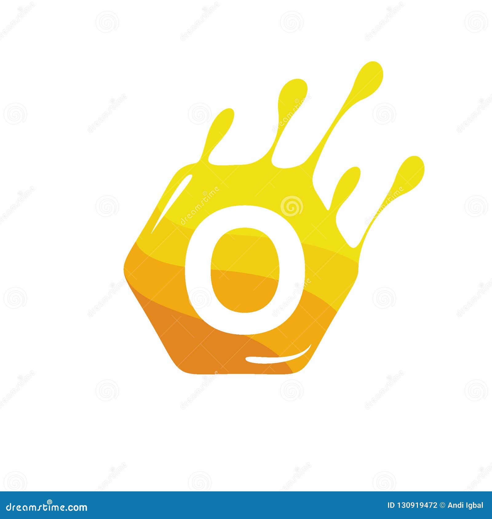 Honey or Bee Logo Design Concept. Letter O Logo Design Template Stock ...