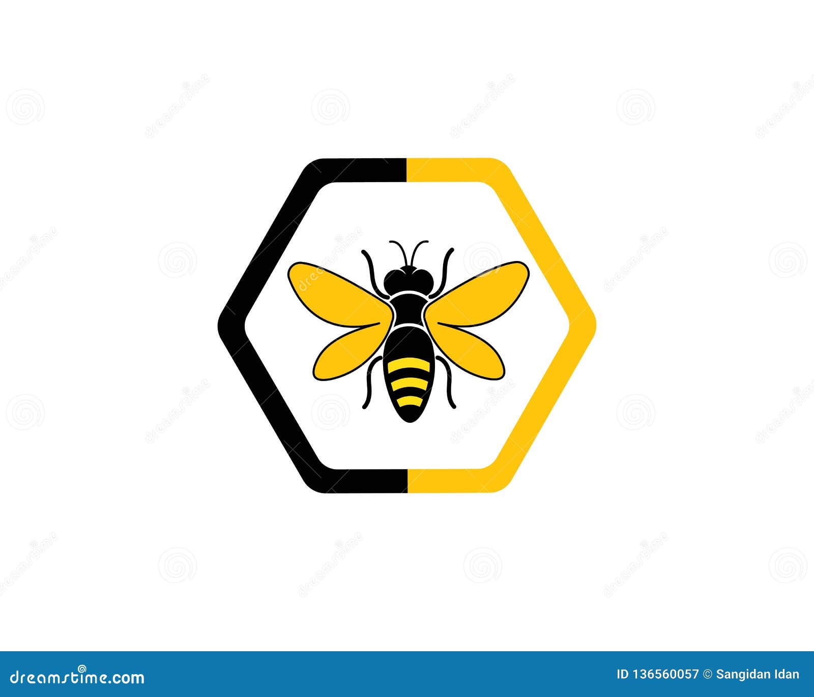 Honey Bee Logo Template Vector Icon Illustration Stock Vector ... Honey Bee Logo Template Vector Icon Illustration Stock Vector ...