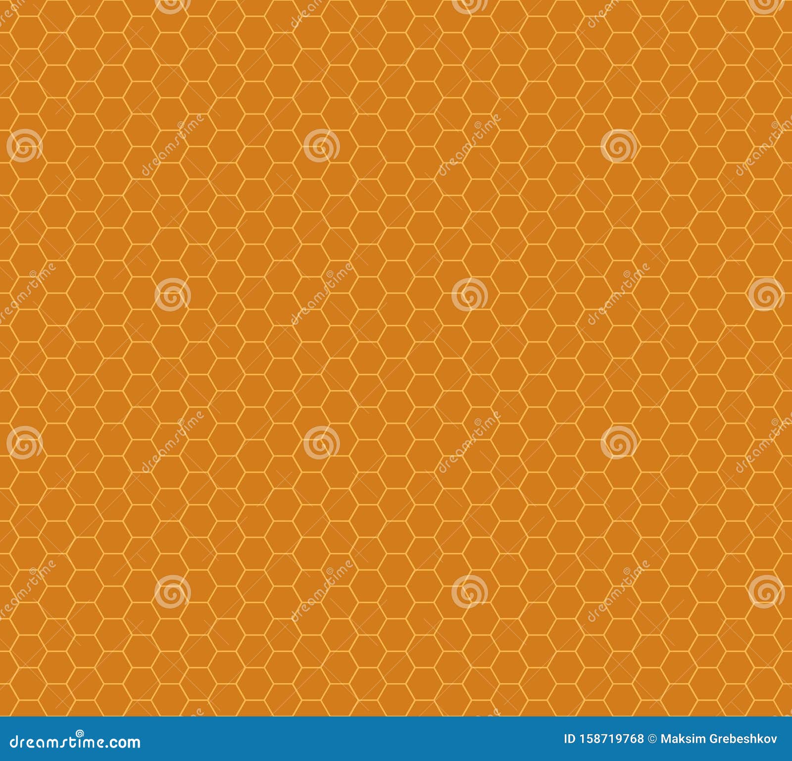 Honey Combs Seamless Pattern Stock Illustration - Illustration of ...