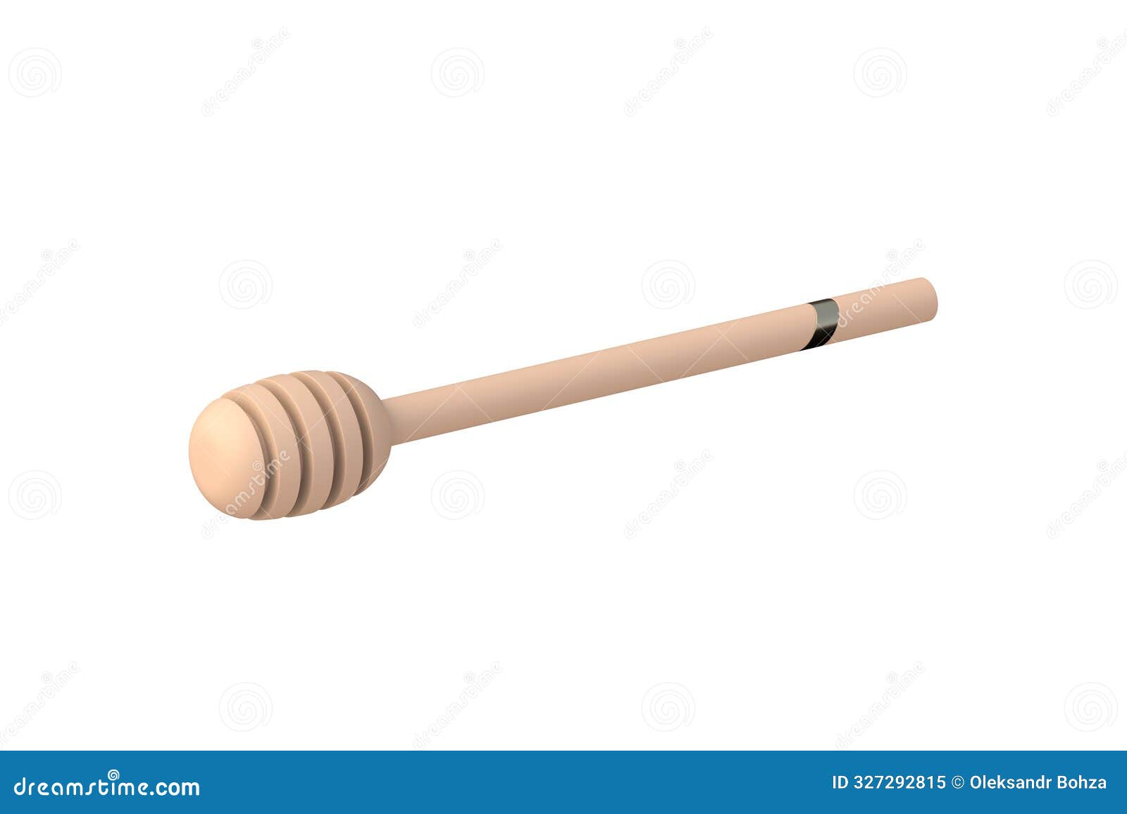 Honey Dipper Isolated on White Background. Stock Illustration ...