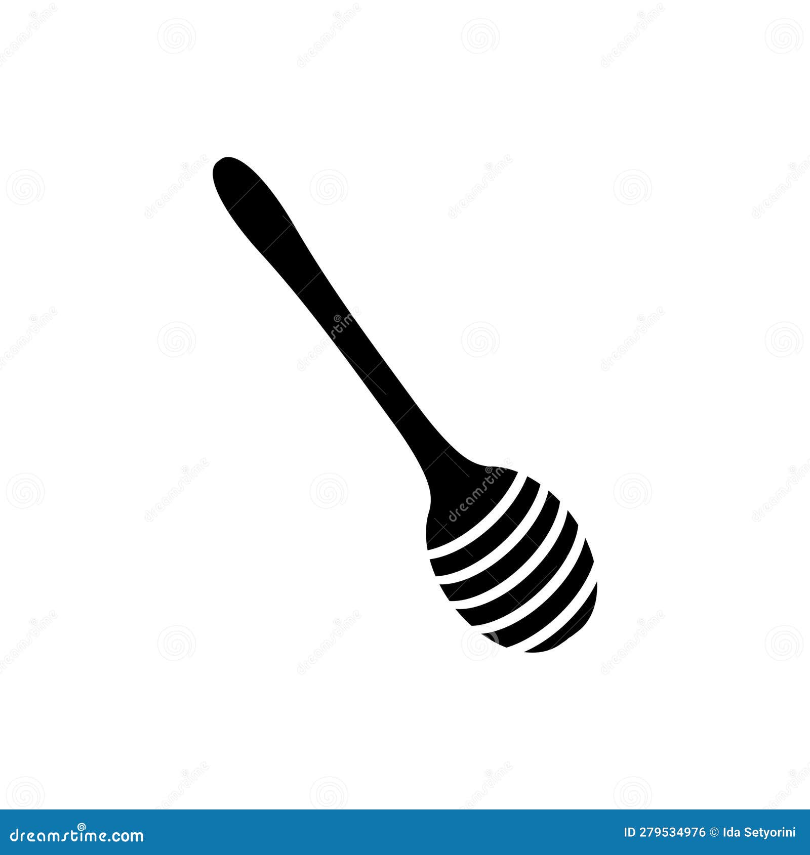 Honey dipper logo vector stock illustration. Illustration of yellow ...