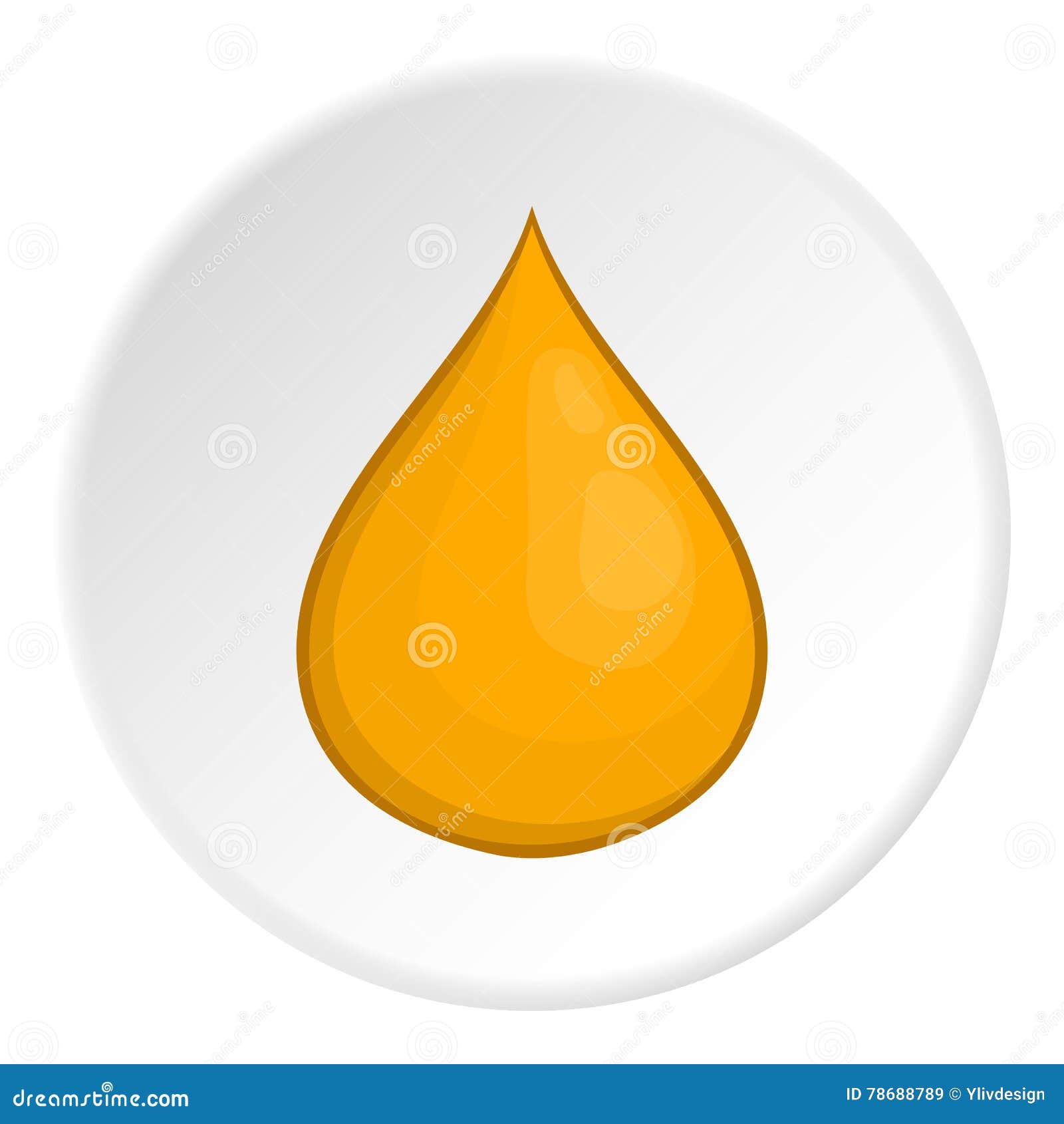 Honey Drop Icon, Cartoon Style Stock Vector - Illustration of health ...