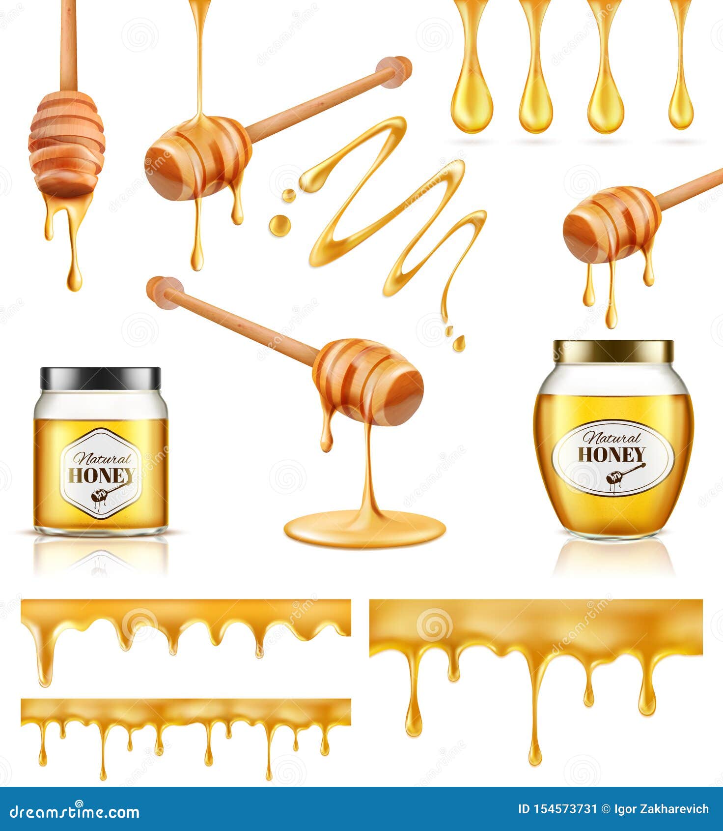 Honey, Drop, Seamless Pattern Stock Illustration - Illustration of ...