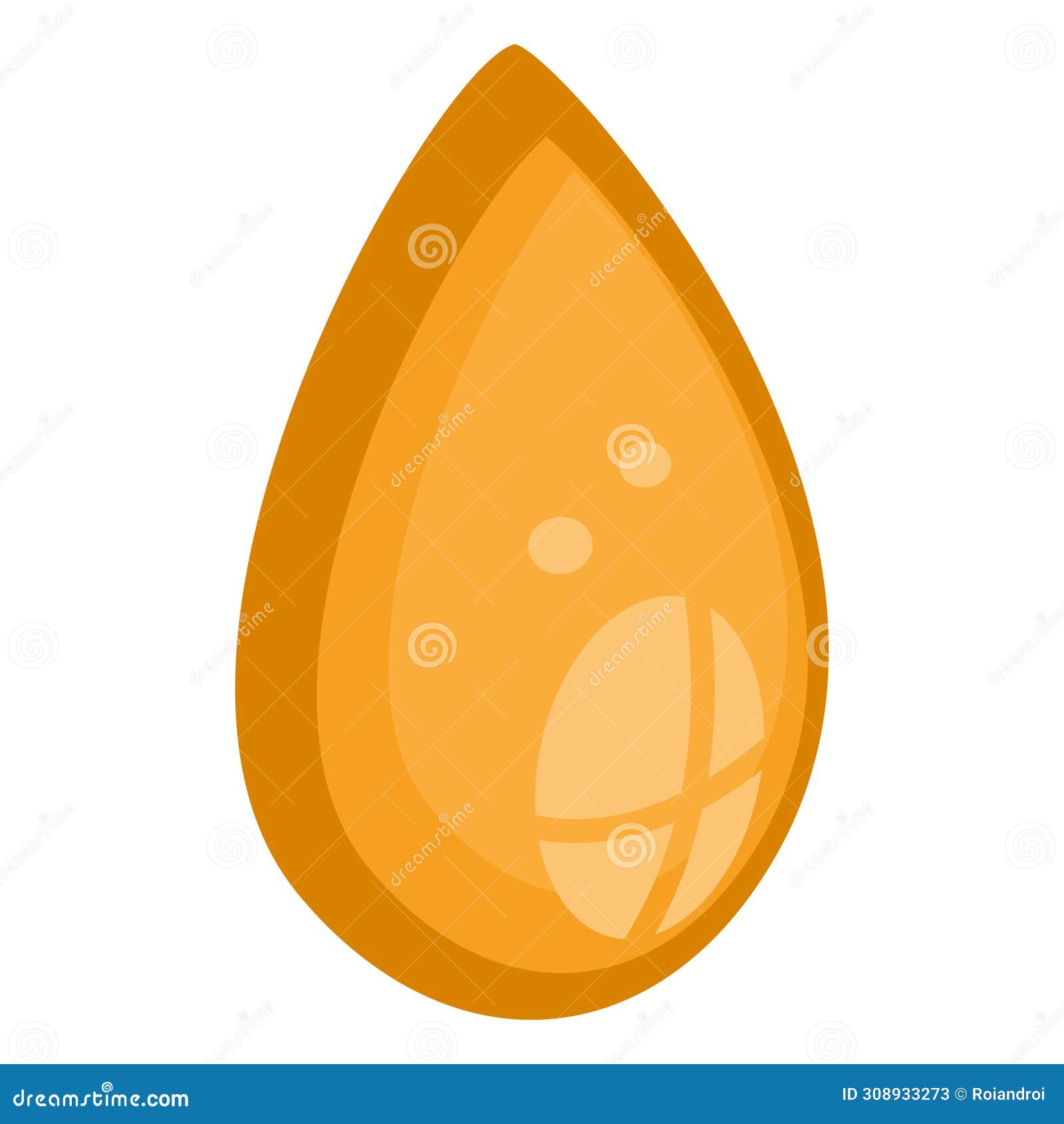 Honey drop vector icon stock vector. Illustration of background - 308933273