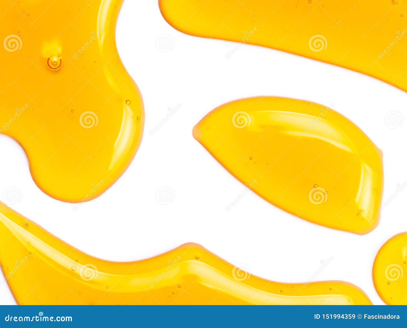 Honey Drops Abstract Pattern, Isolated on White Stock Image - Image of ...