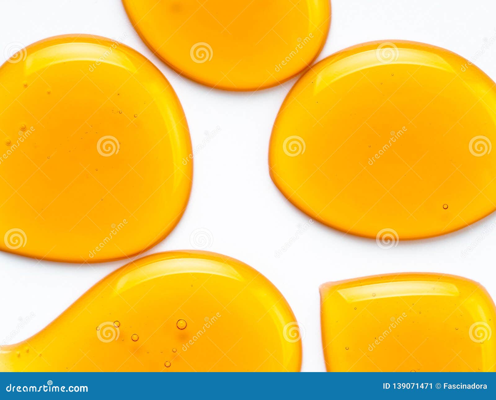 Honey Drops Abstract Pattern, on White Stock Image - Image of honey ...