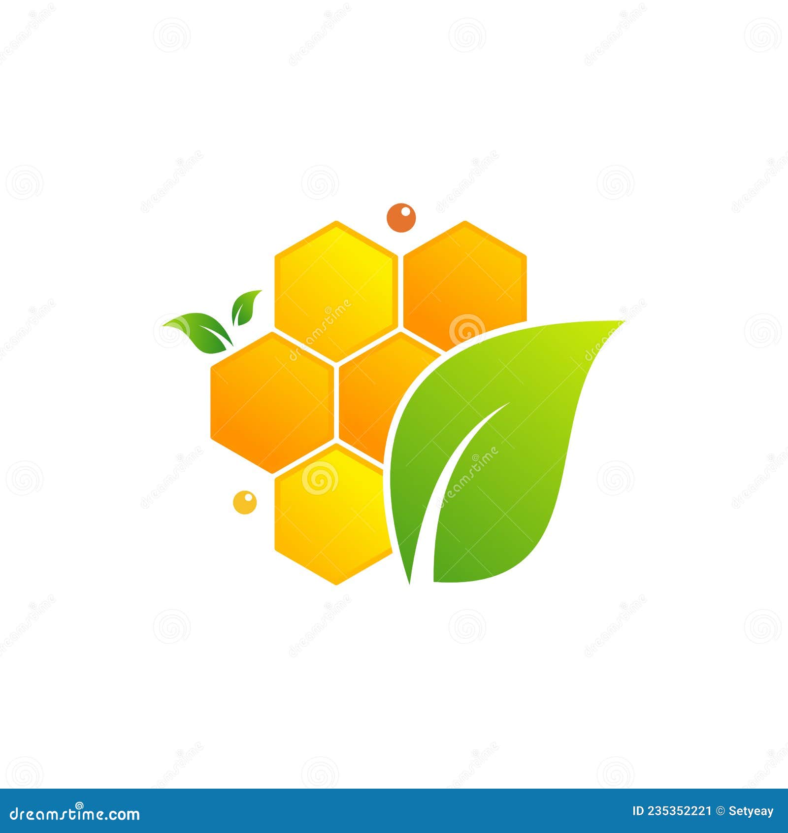 Honey Farm Logo Design Vector Template. Farm Logo Concept Stock ...