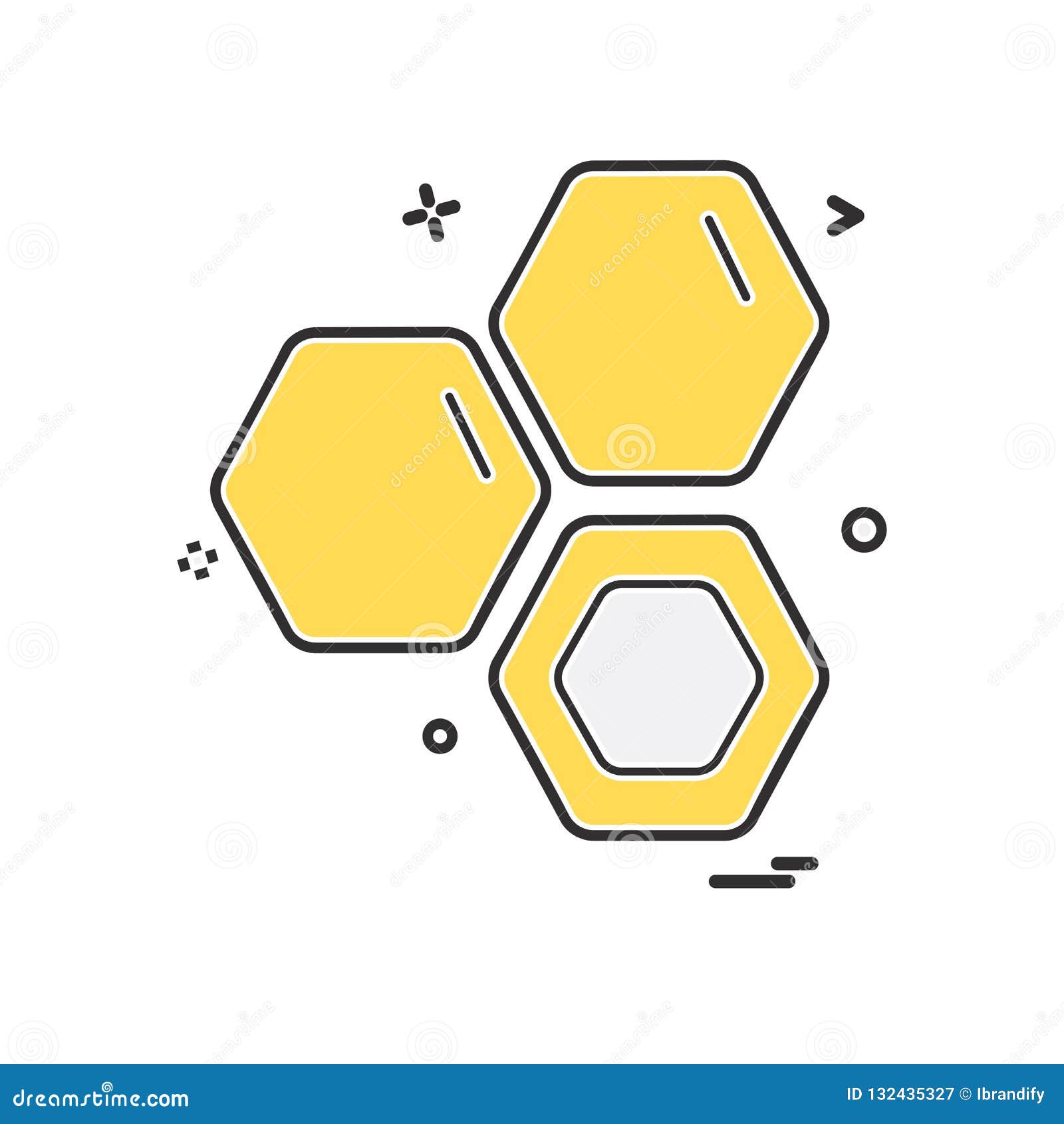 Honey icon design vector stock vector. Illustration of white - 132435327