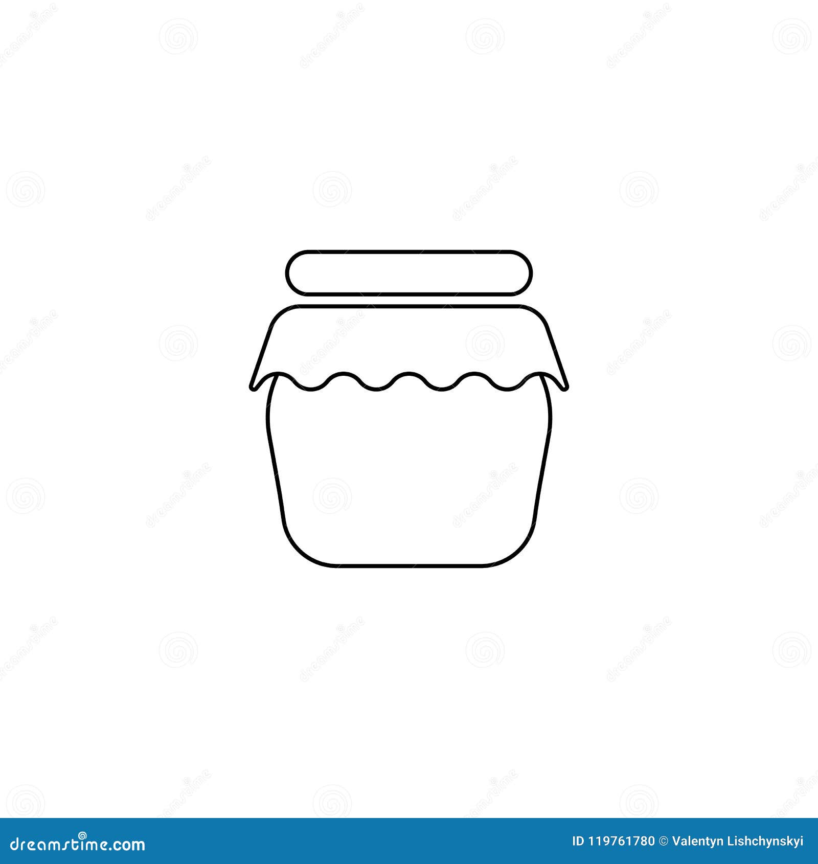 Honey Icon. Simple Vector Icon on White Background Stock Illustration ...