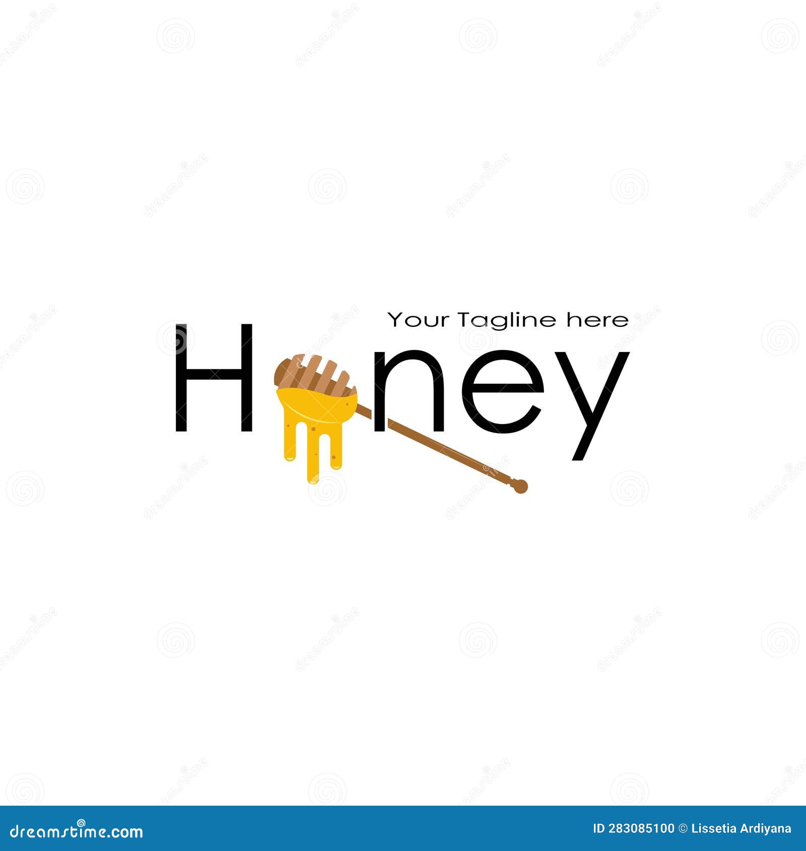Honey Logo Design Vector Graphics Stock Vector - Illustration of fresh ...