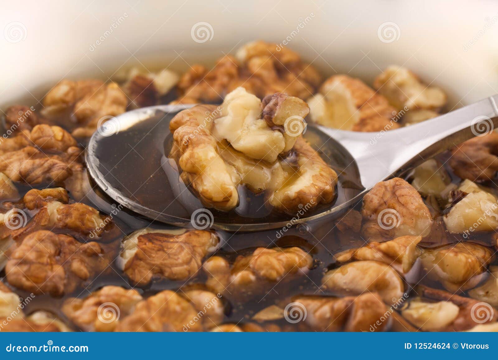 Honey and nuts stock photo. Image of crude, tasty, vitamins - 12524624