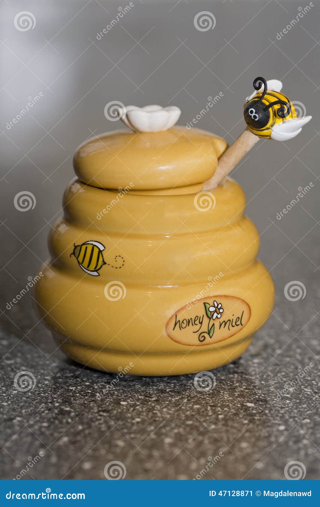 Honey pot stock image. Image of detail, syrup, portion - 47128871