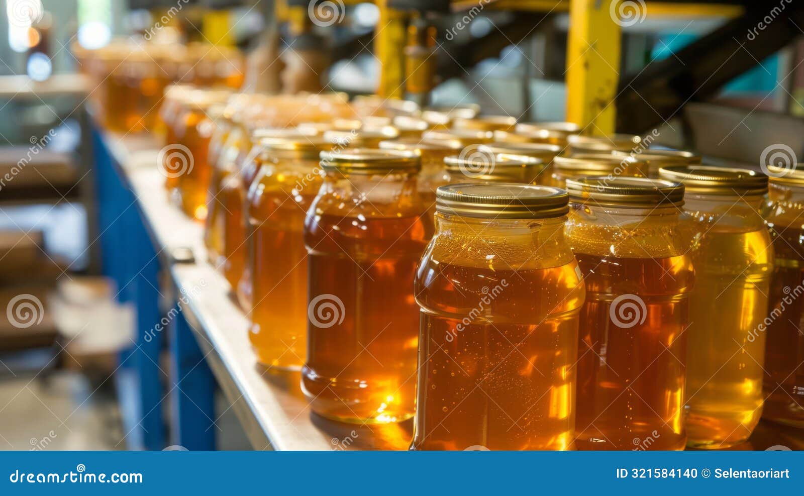 Honey Processing and Sealing Stock Illustration - Illustration of ...