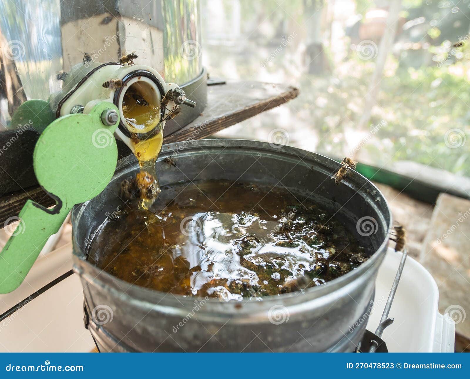 Honey Production and Bees Keeping - Beekeeping Concept Stock Image ...